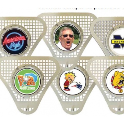 Personalized Urinal Screens - Upload your own image or logo | Drain-Net